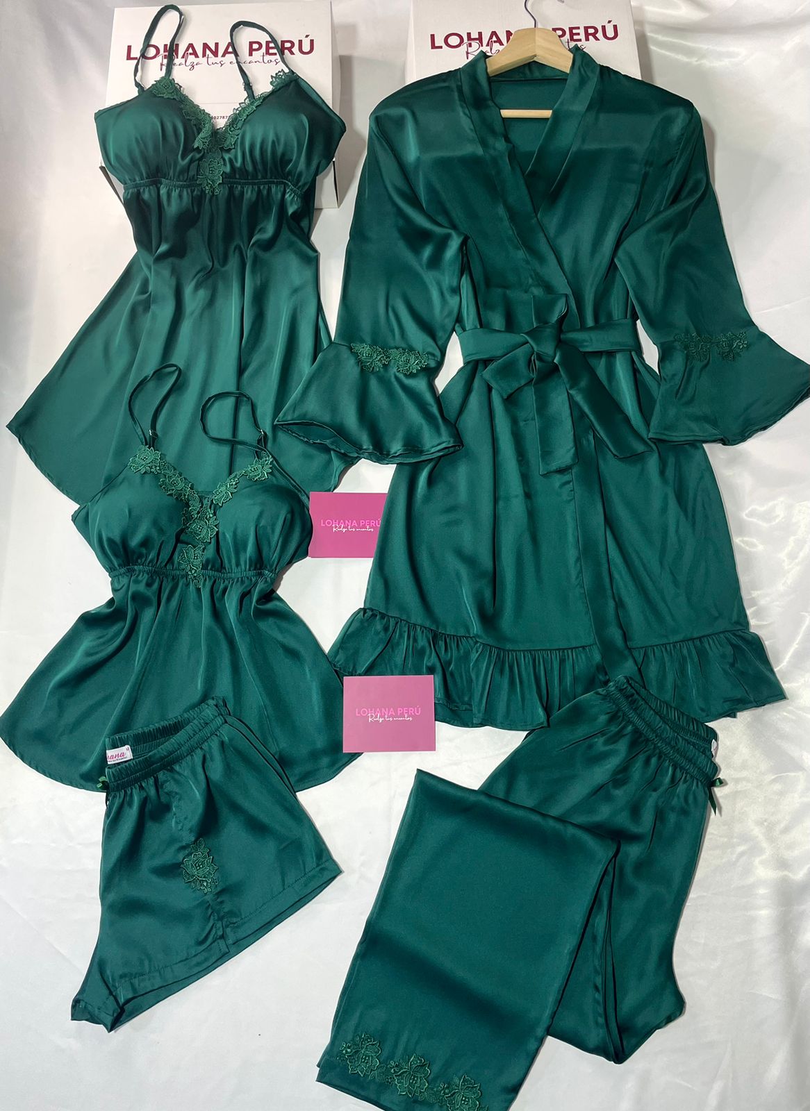 5 PIEZAS REBECA VERDE BOTELLA – Lohana Perú