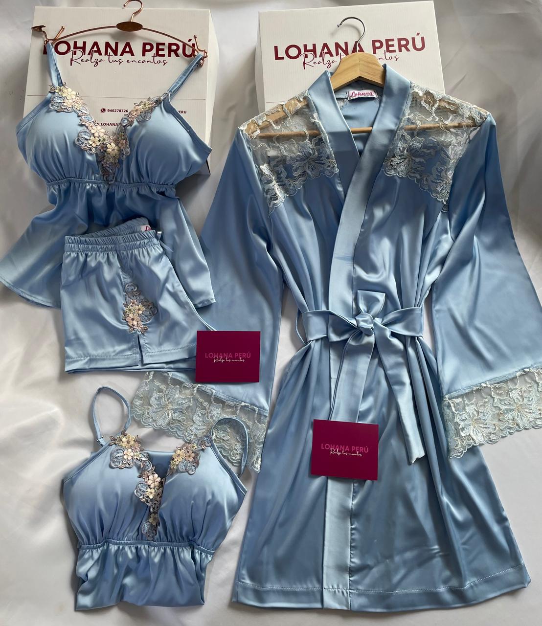 4 PIEZAS MISHELL CELESTE – Lohana Perú
